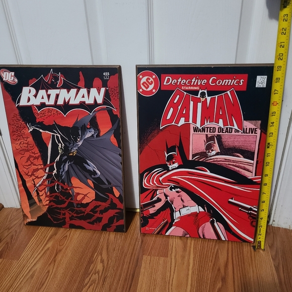 DC Comics | Wall Decor | 2 Batman Wall Signs 3x19 | Poshmark